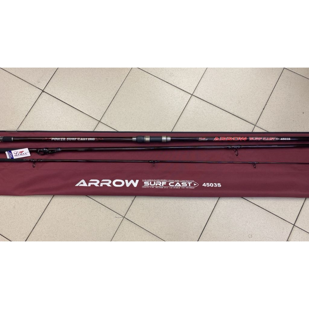 LEMAX fishing rod ARROW SURF CAST ARS4503S Spinning Surf Casting Rod ...
