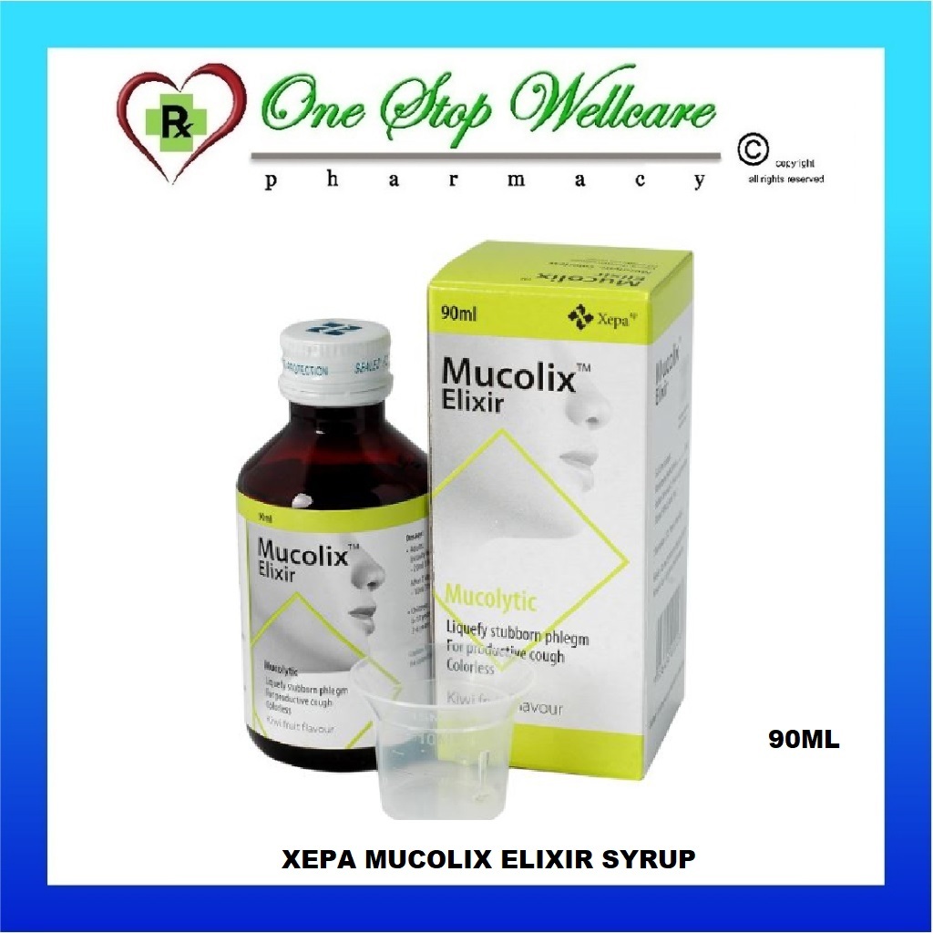 XEPA MUCOLIX ELIXIR SYRUP 90ML (EXP:09/2027) | Shopee Malaysia