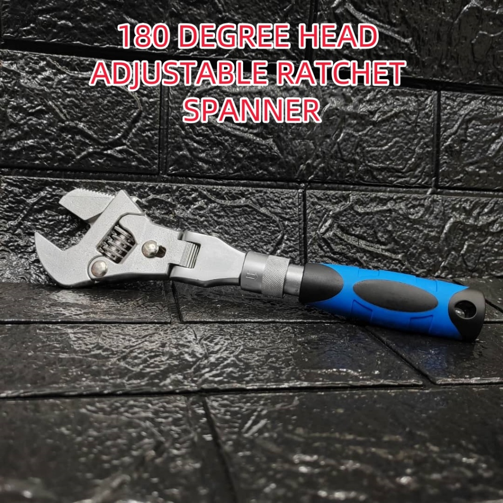 (180 BEND HEAD)ADJUSTABLE RATCHETING SPANNER TORQUE WRENCH FLEXIBLE ...