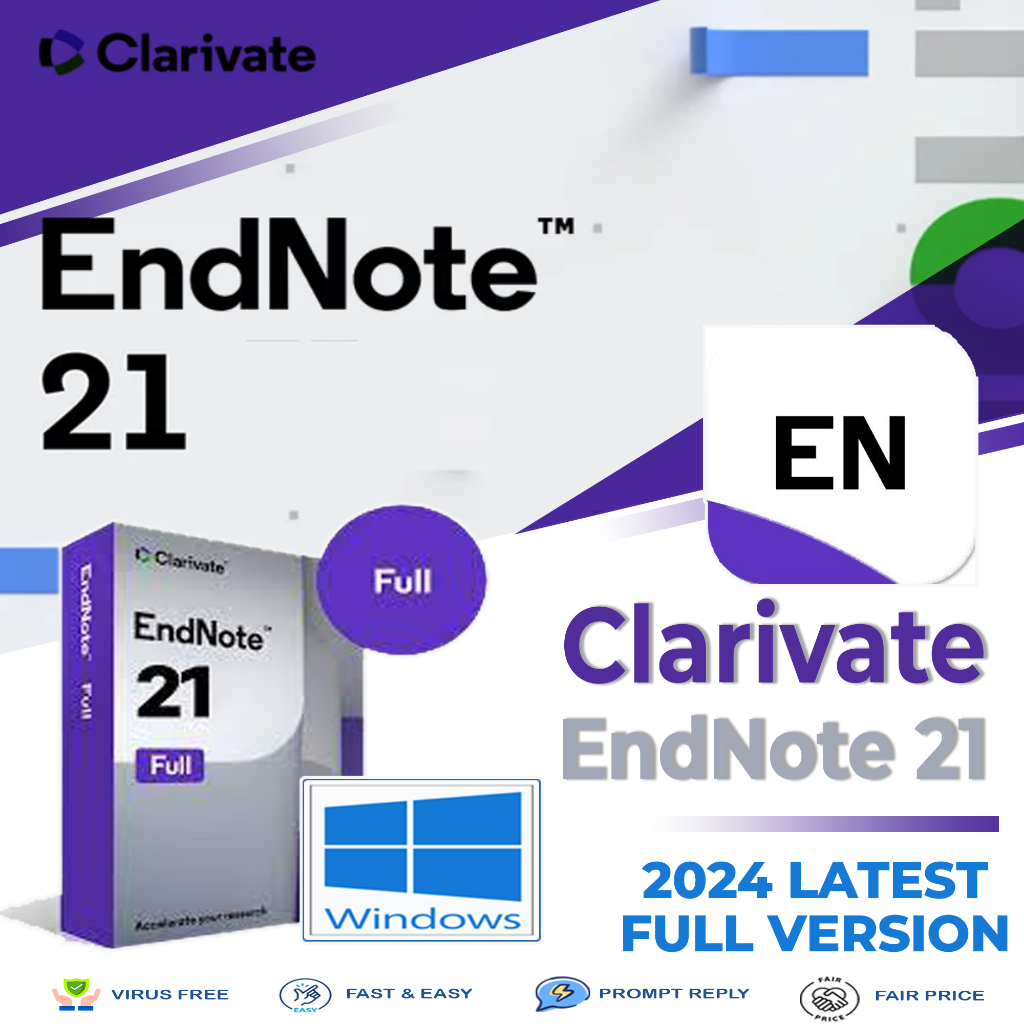 EndNote 21.4 2024 Latest Full Version | Lifetime | Stay Organized ...
