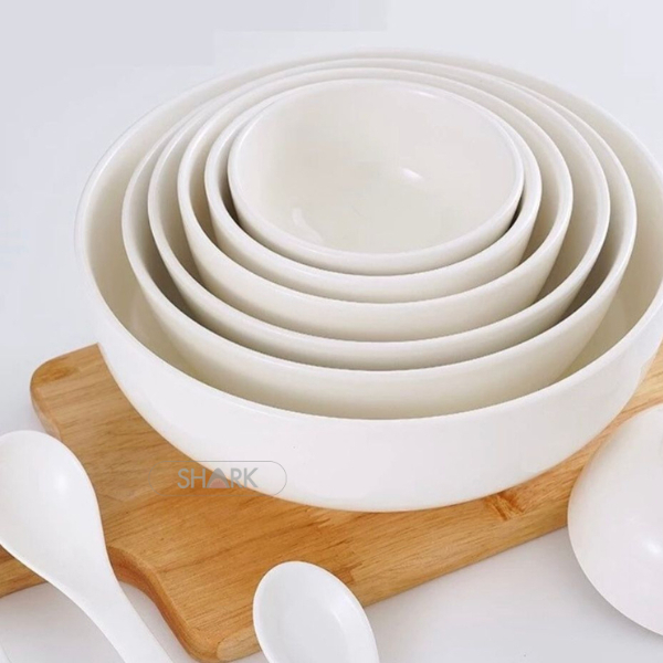 4", 4.5", 5", 6",7" ,8" Thick Porcelain Bowl / Mangkuk porcelain Putih ...
