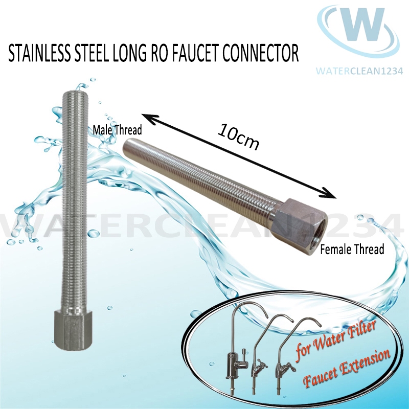STAINLESS STEEL LONG RO FAUCET CONNECTOR - EXTEND LONG | Shopee Malaysia