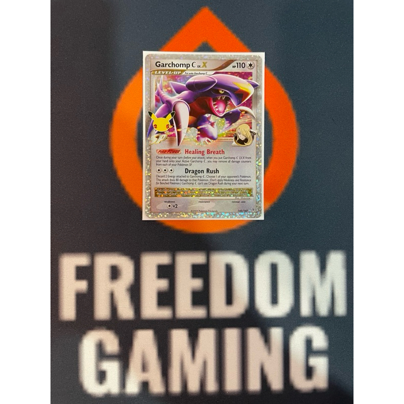 Pokemon TCG 25th Anniversary Celebrations - Garchomp C LV.X (Lightly ...