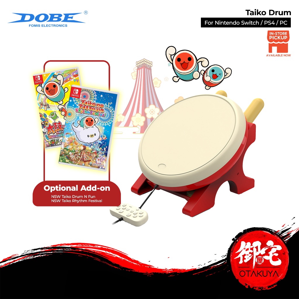 【RAYA SALE】DOBE Taiko Drum For Nintendo Switch V2 / Switch OLED ... 【RAYA SALE】DOBE Taiko Drum For Nintendo Switch V2 / Switch OLED ...