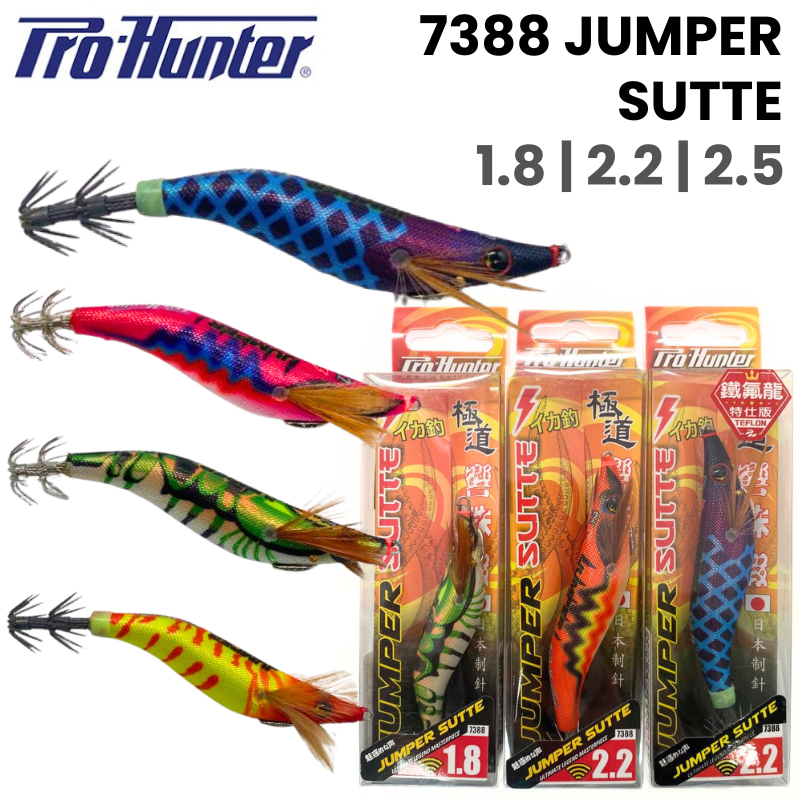 PRO HUNTER Jumper Sutte Squid Jig 1.8 2.2 2.5 Candat Sotong Egi ProHunter | Shopee Malaysia