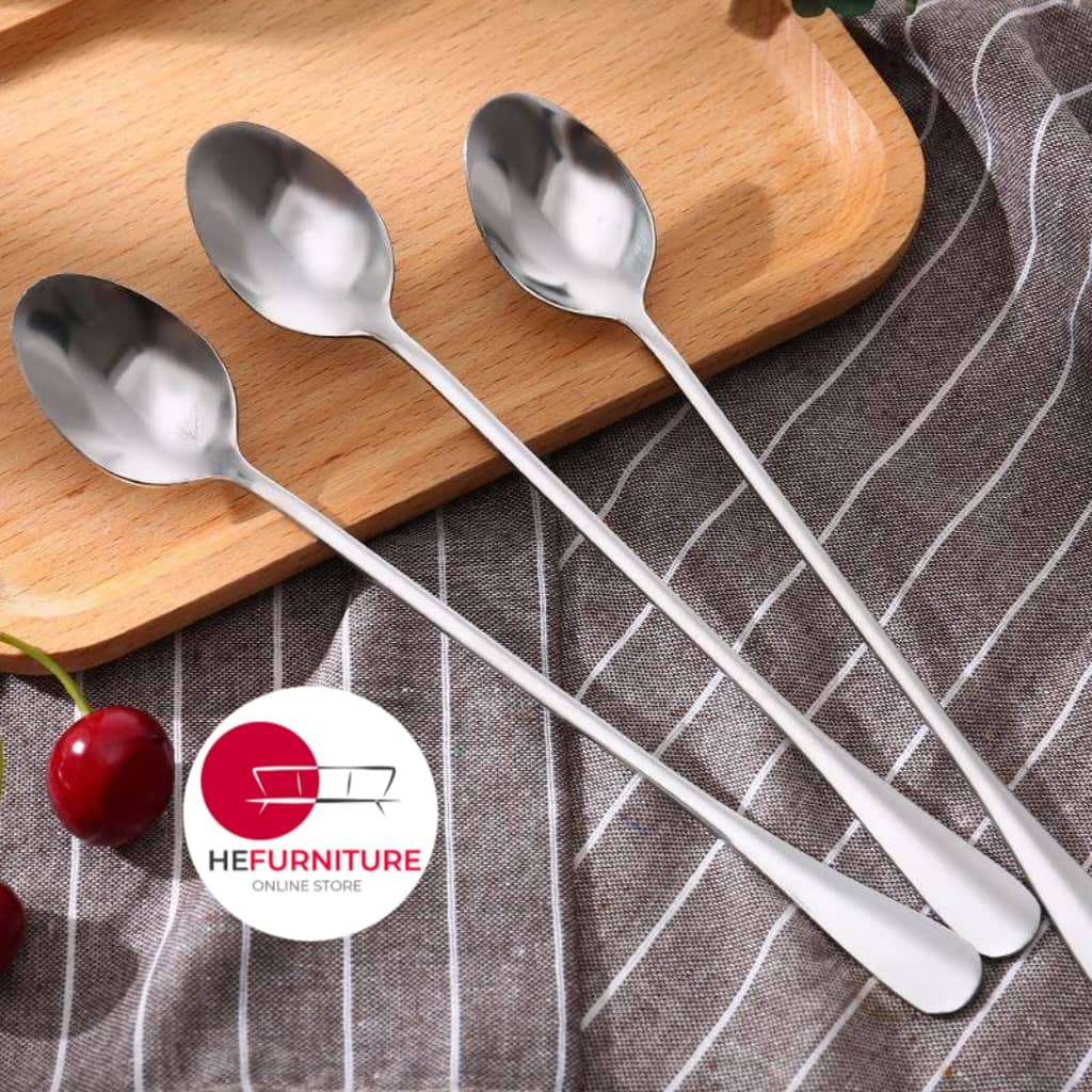 Stainless Steel Dining Teaspoon /Cutlery Long Coffee Spoon/Utensils ...