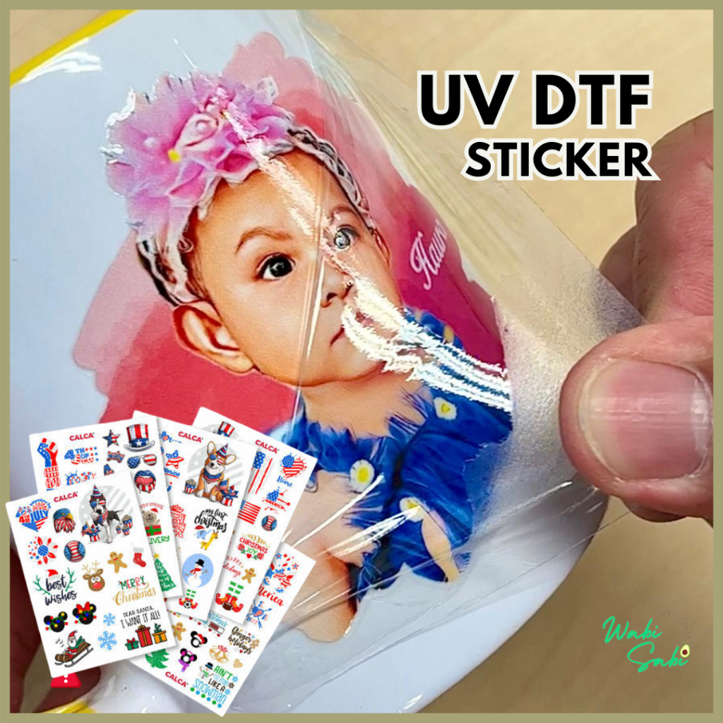 UV DTF Print Sticker Label transfer - Glass, Plastic, Metal, Wood ...