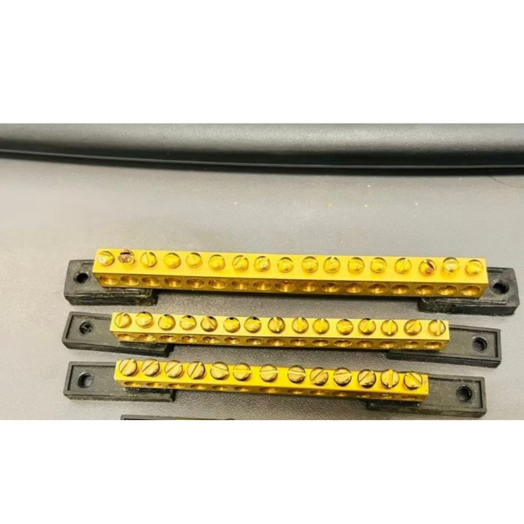 [Ready Stock] BRASS NEUTRAL LINK SCREW BRASS BAR WITH BASE FOR ...