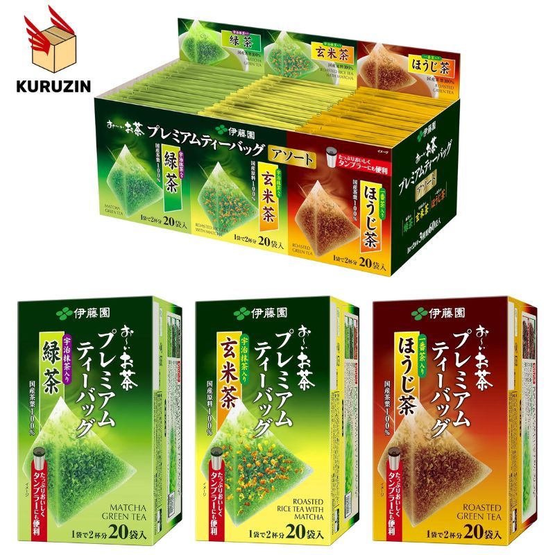 ITOEN Oi-Ocha Premium Tea Bag Green Tea with Uji Matcha 1.8g x 20 or 50 ...
