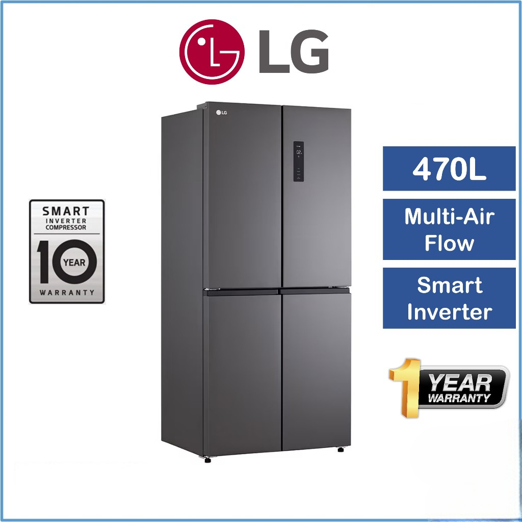 LG 470 L Smart Inverter Multi Door Refrigerator GC-B47FFQAB | Shopee Malaysia