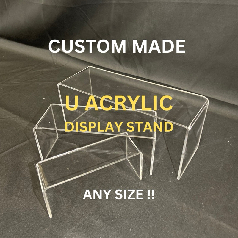 Custom Made U shape Bend Acrylic Display Stand/ Rack/ Organiser/ Riser ...