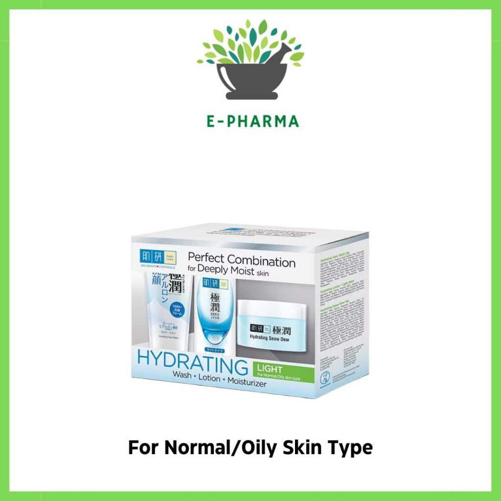 HADA LABO 3 in 1 set - Hydrating Light (For Normal/Oily Skin Type ...