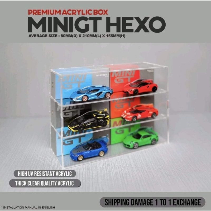 MINIGT HEXO Acrylic Display Die-cast Car Model Display | Shopee Malaysia