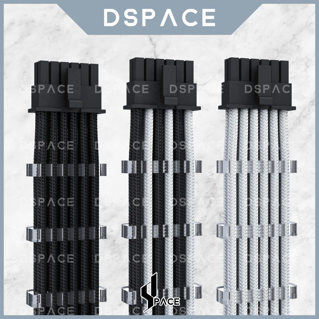 DSPACE PCIE 5.0 12VHPWR Cable GPU 16AWG PSU Power Sleeved Modular Cable ...