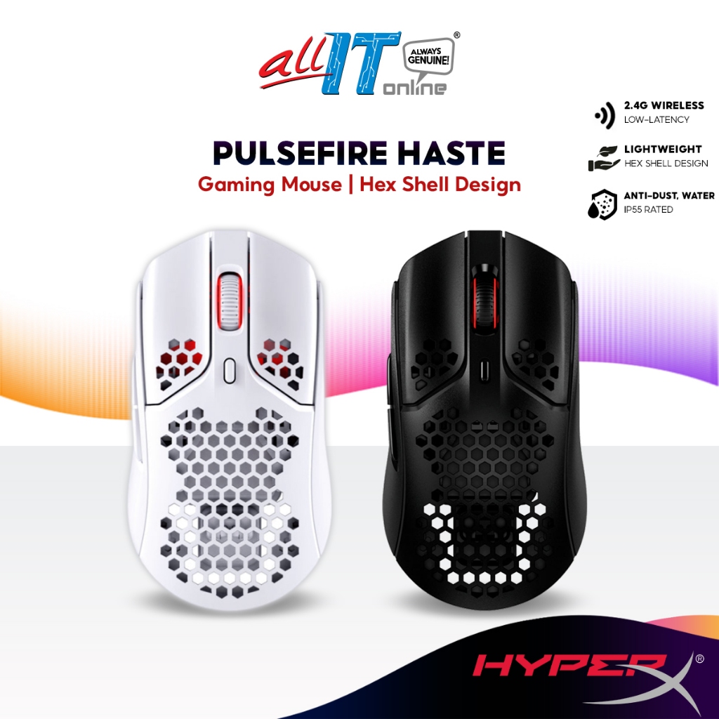 HyperX Pulsefire Haste 2.4GHz Wireless Gaming Mouse with Ultra-Light ...