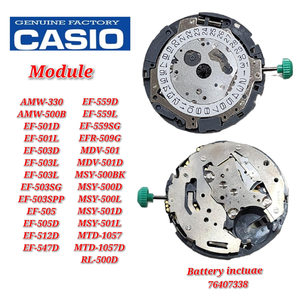 Casio EDIFICE / DURO / SPORTS Chronograph Models Replacement Parts ...