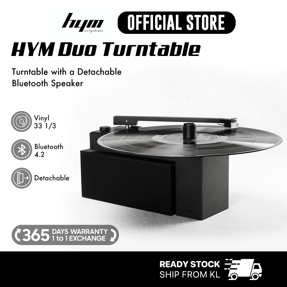 HYM Duo turntable Smart Turntable with a Detachable Bluetooth Speaker ...