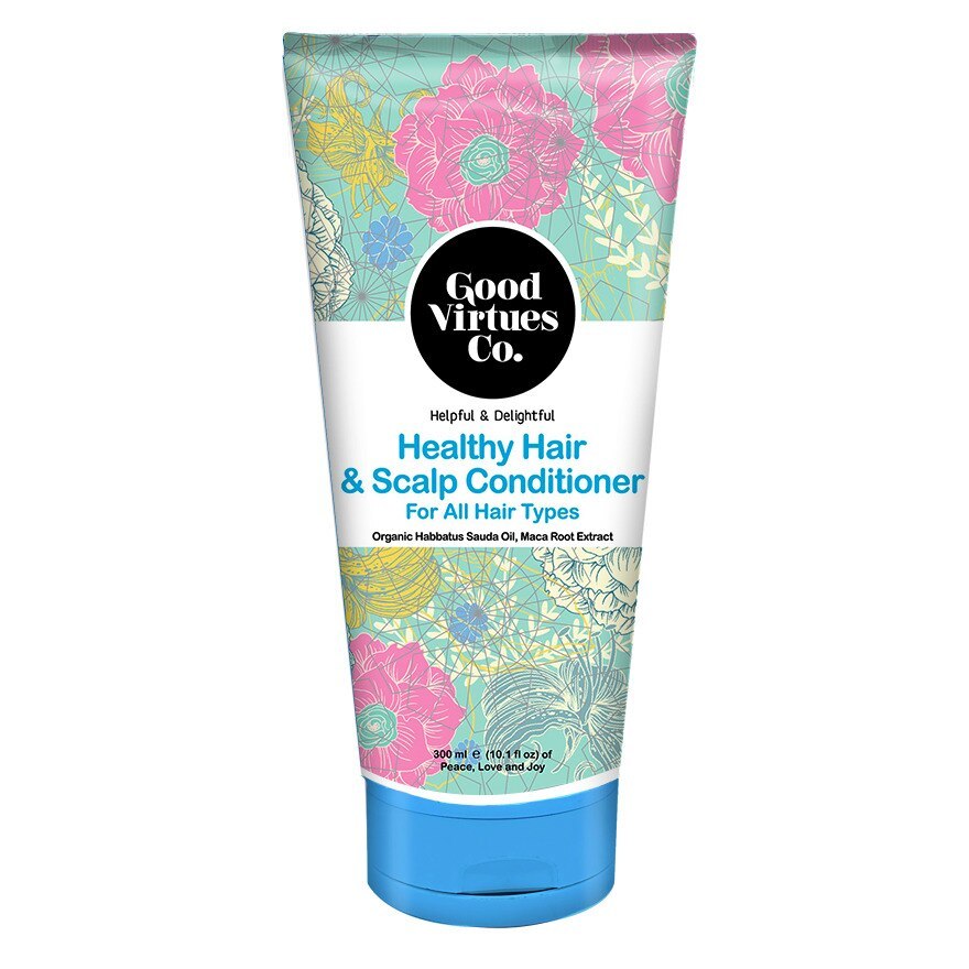 GOOD VIRTUES CO SHAMPOO CONDITIONER HEALTHY HAIR & SCALP 300ML | Shopee ...