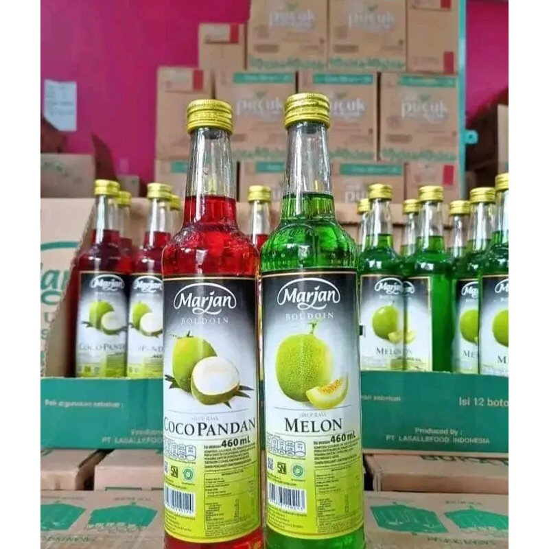 Sirup Marjan Coco pandan Dan sirup marjan Melon_460ml | Shopee Malaysia