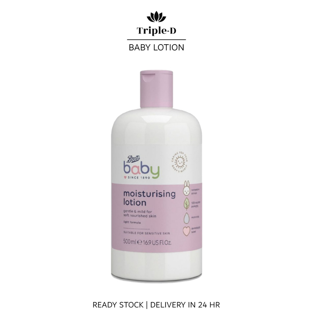 Boots Baby Moisturizing Lotion 500ml | Shopee Malaysia