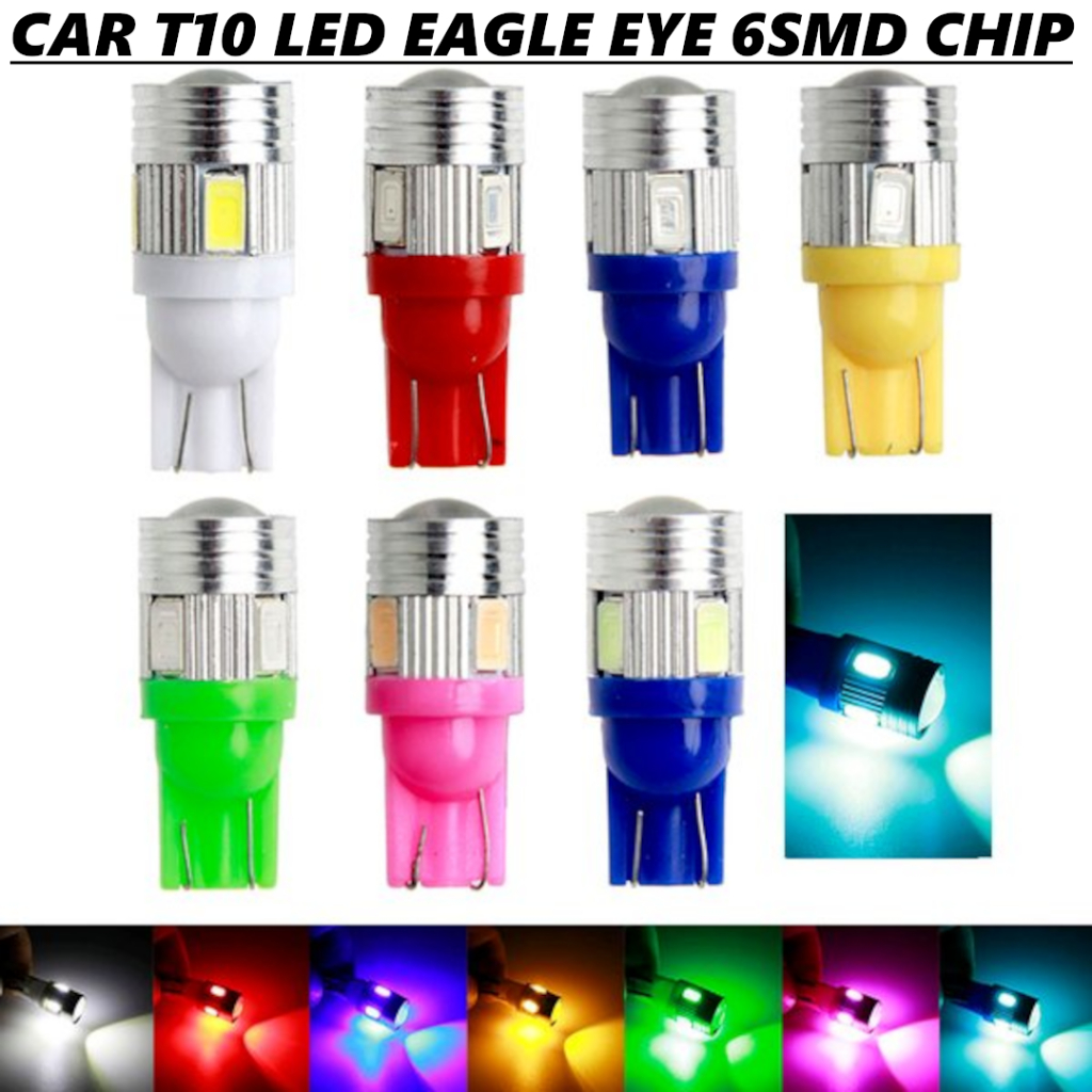 2PCS CAR LED Eagle Eye Projector Car T10 Led 5630 Chip Signal Reverse ...