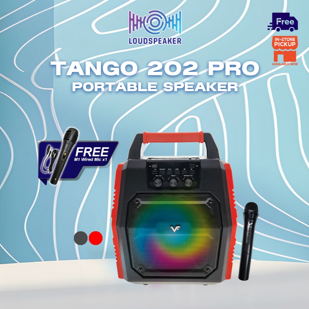 Vinnfier VF Tango 202 Pro BTRM TWS Wireless Portable Bluetooth Speaker with Wireless Mic Super ...