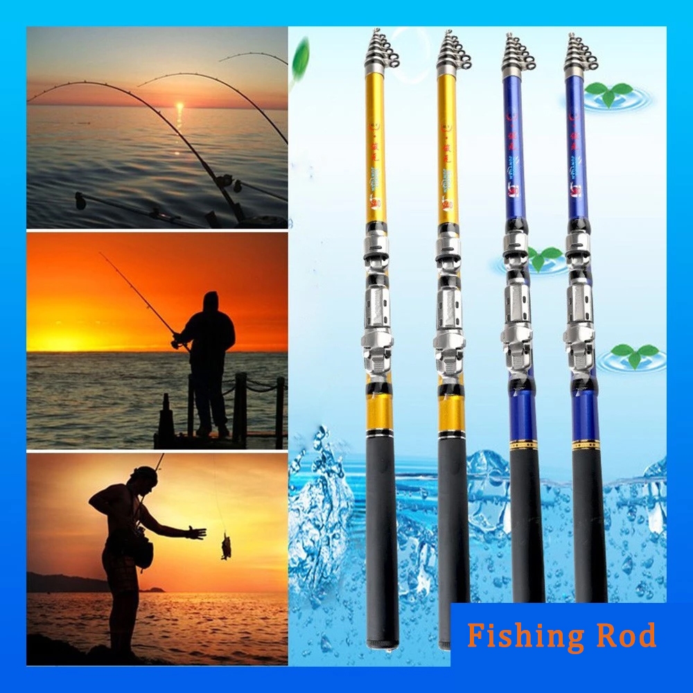 New Ultralight 1.5-2.1m Carbon Fiber Telescopic Fishing Rod Pole ...