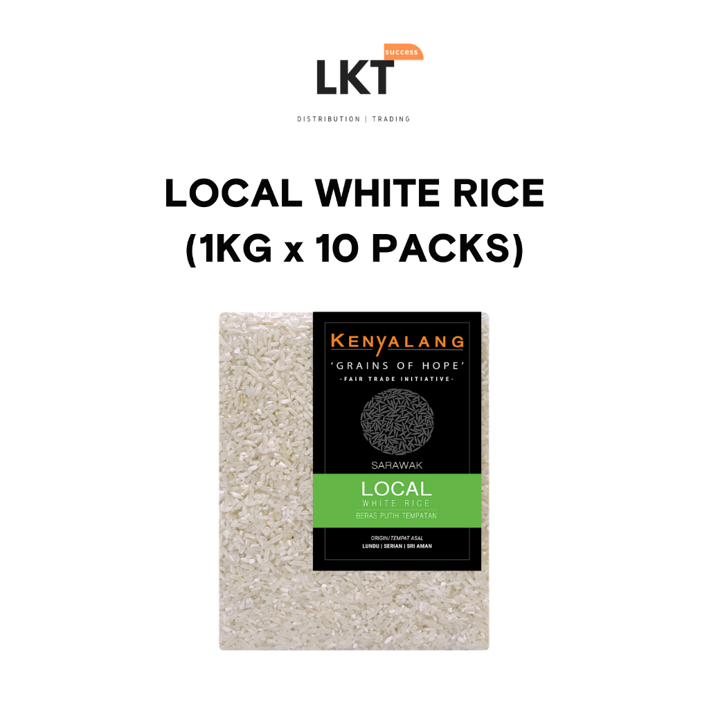 KENYALANG Local White Rice Polished (1kg x 10 packets) | Shopee Malaysia