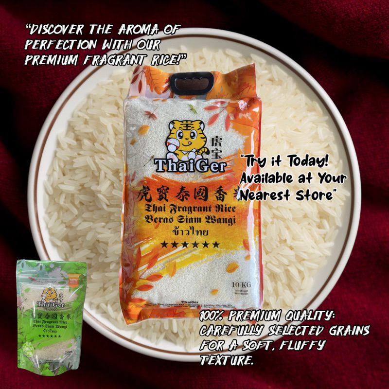 Beras Wangi ThaiGer 2KG ThaiGer Fragrant Rice 250g | Shopee Malaysia
