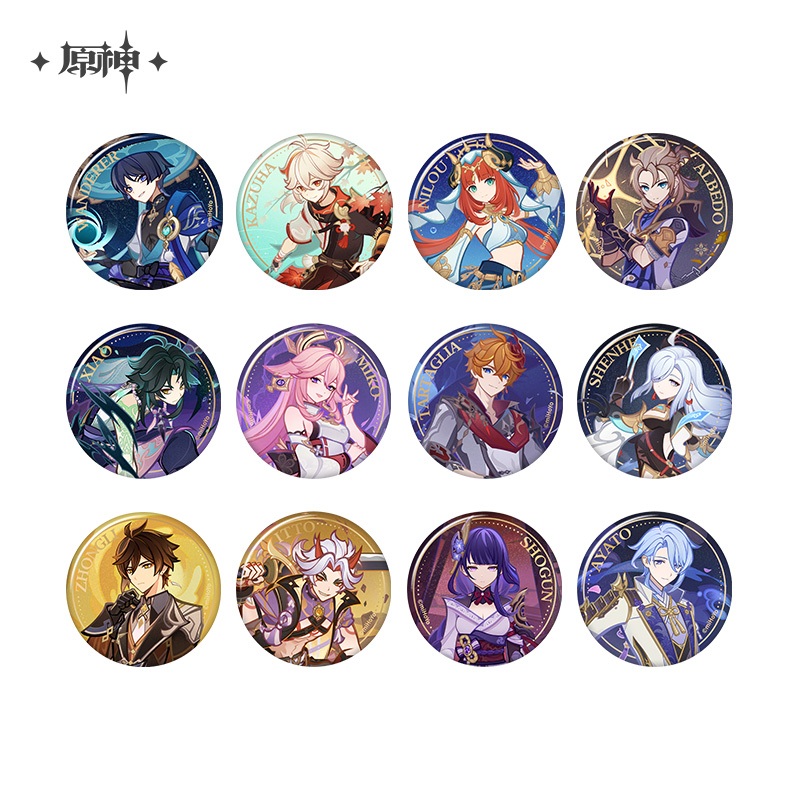 【Genshin Impact】 Genius Invokation TCG - Tinplate Badge Wanderer Scara ...
