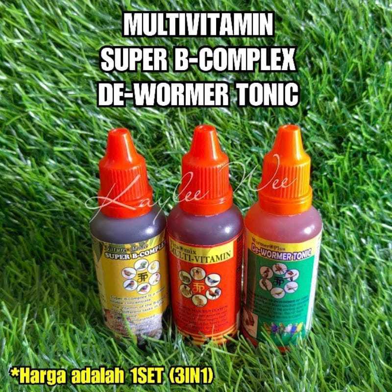 3in1 Supplement/Vitamin untuk burung (B-complex/de-worme/Vitamix ...