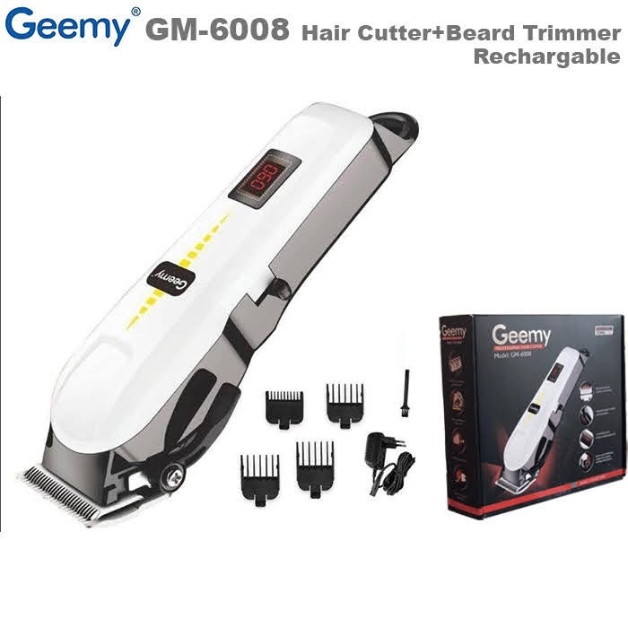 Geemy/GM 6008/Professional Hair Clipper/Rechargeable Beard Hair Trimmer ...