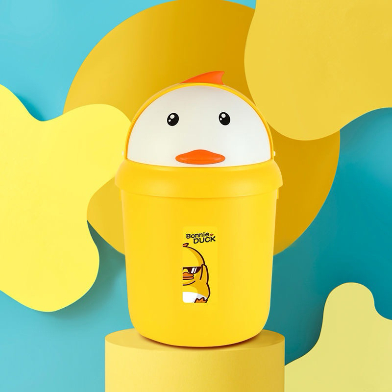 🇲🇾Ready Stock🇲🇾Pirate Duck Trash Can Cute Small Home Living Room ...