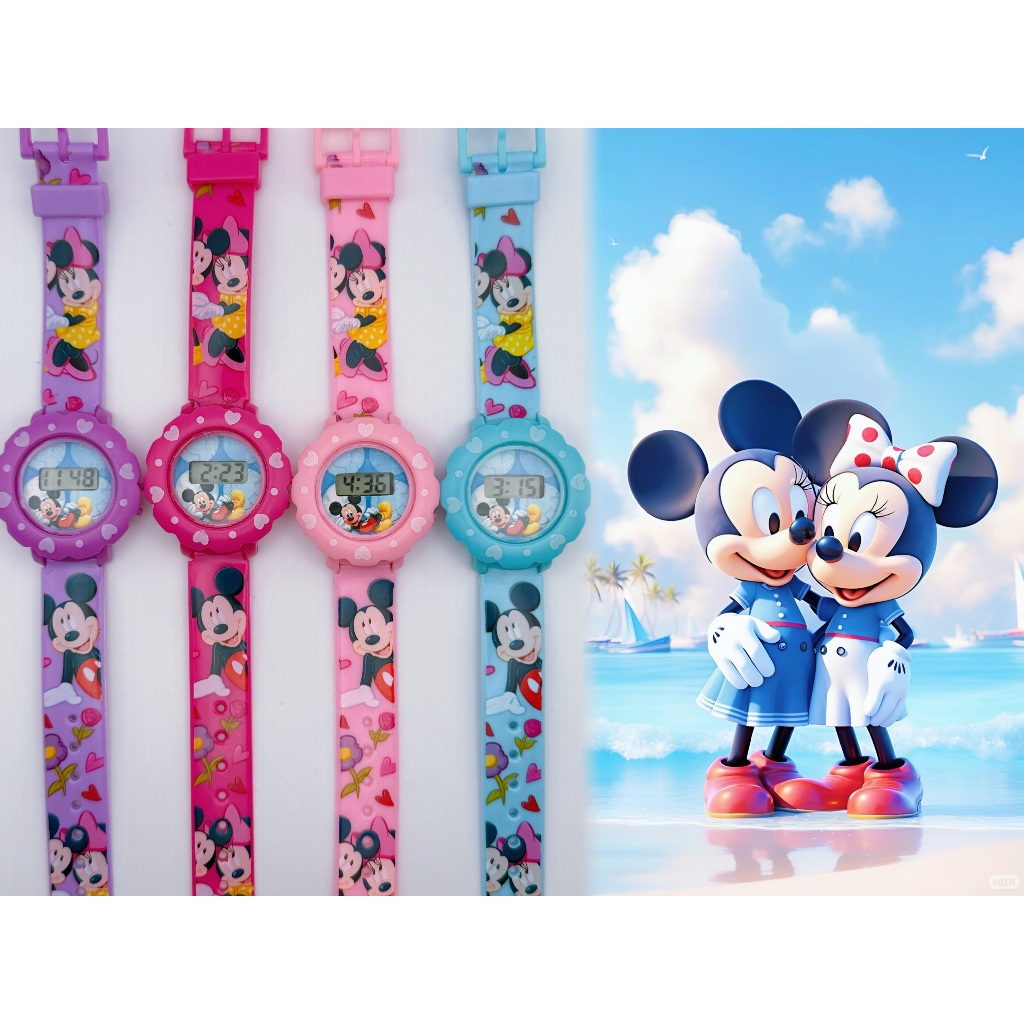 (K97) Jam Tangan Mickey Mouse / Disney Cartoon Kids Watch | Shopee Malaysia