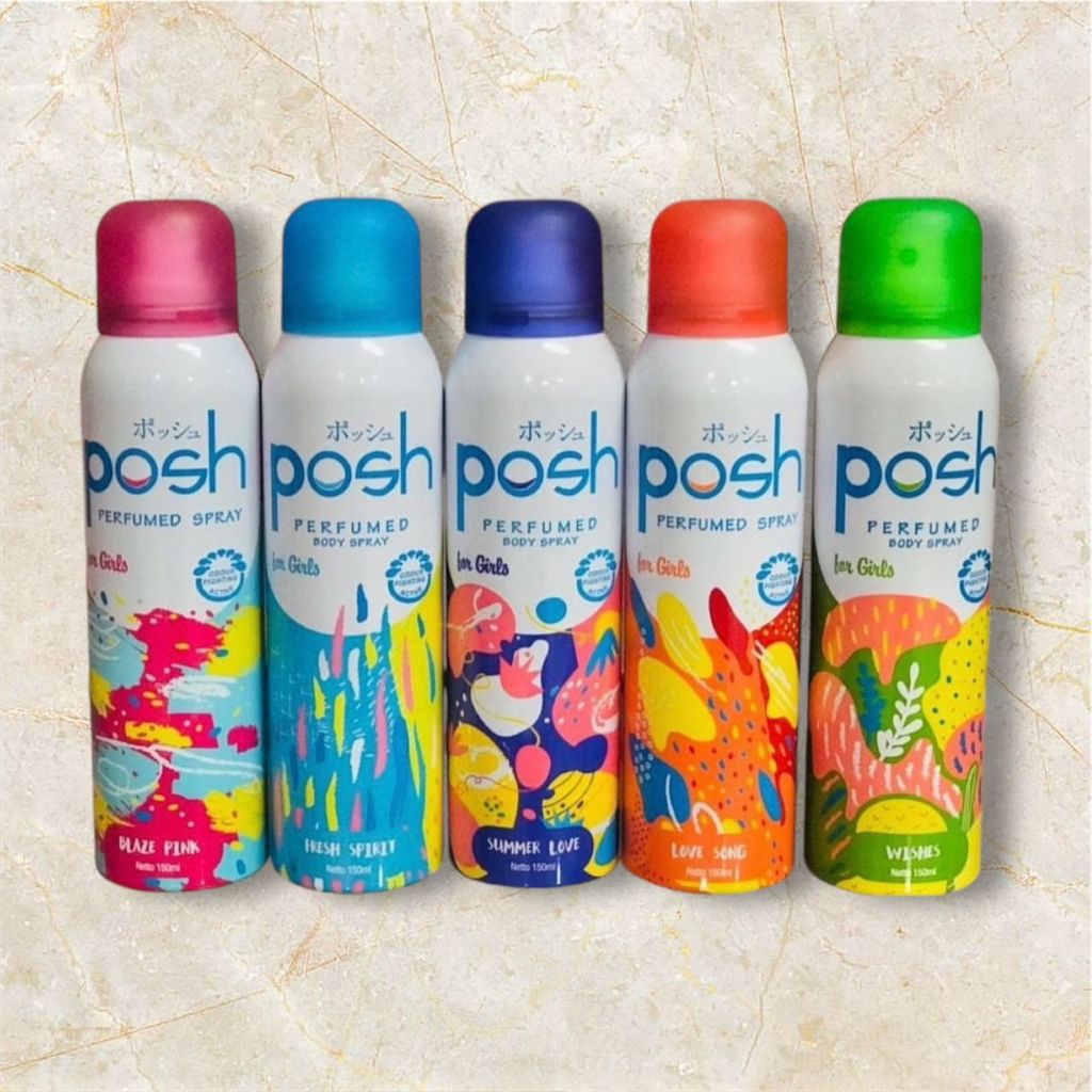 POSH PERFUMED Body Spray MEN'S / WOMEN Hijab spray POSH Deodorant ...