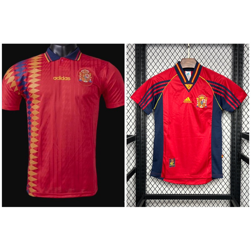 RETRO!!! SPAIN HOME 1994 & 1998 Kit Jersey *Local Seller Ready Stock ...