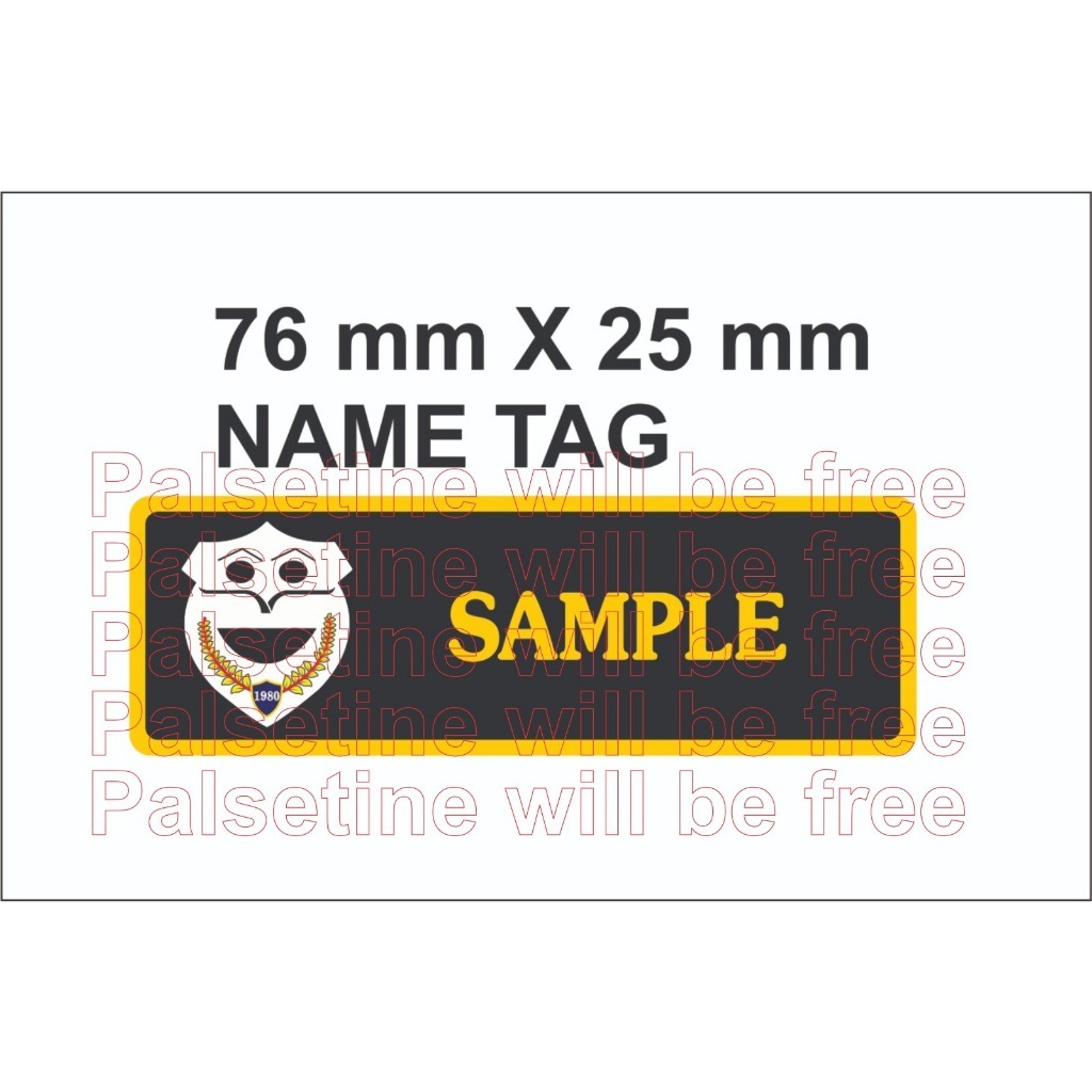 NAME TAG 1980 DESIGN 2 SMILE NAME TAG GOOD QUALITY | Shopee Malaysia