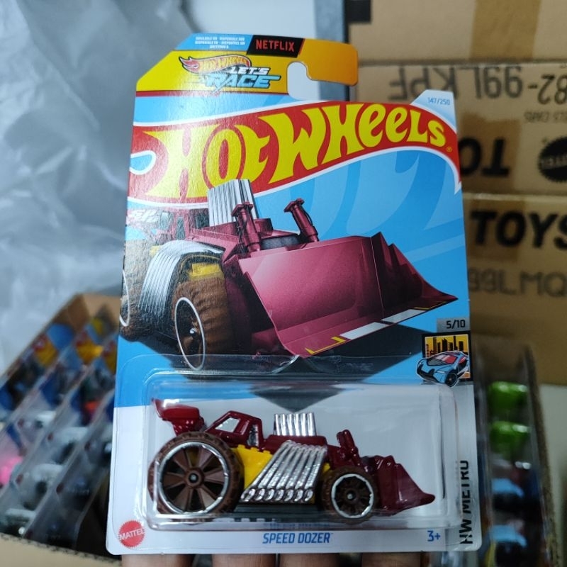 Hot Wheels Speed Dozer (Dark Red) | Shopee Malaysia