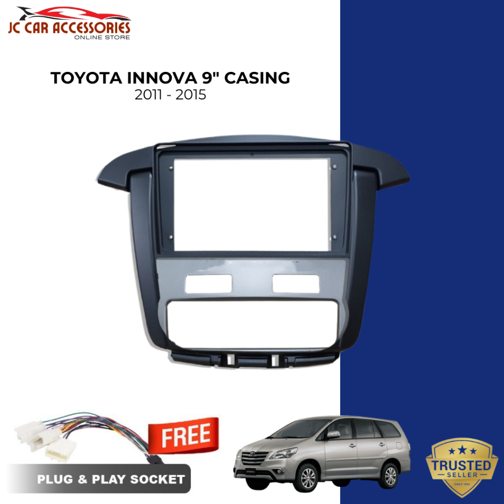 Toyota Innova 2011 - 2015 9 Inch Car Android Player Casing With Socket ...