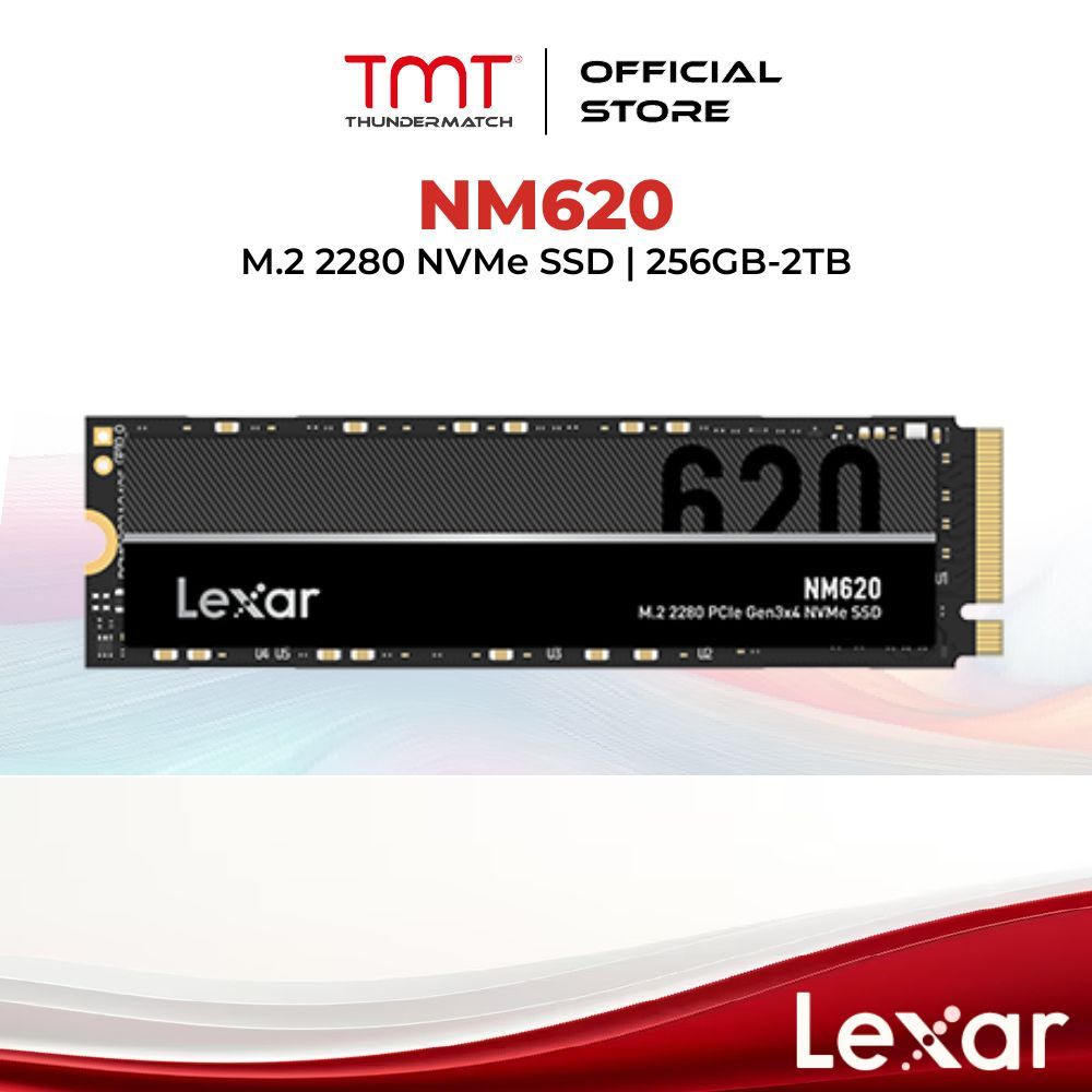 TMT Lexar NM620 M.2 2280 PCIe NVMe SSD (256GB/512GB/1TB/2TB) | Shopee ...
