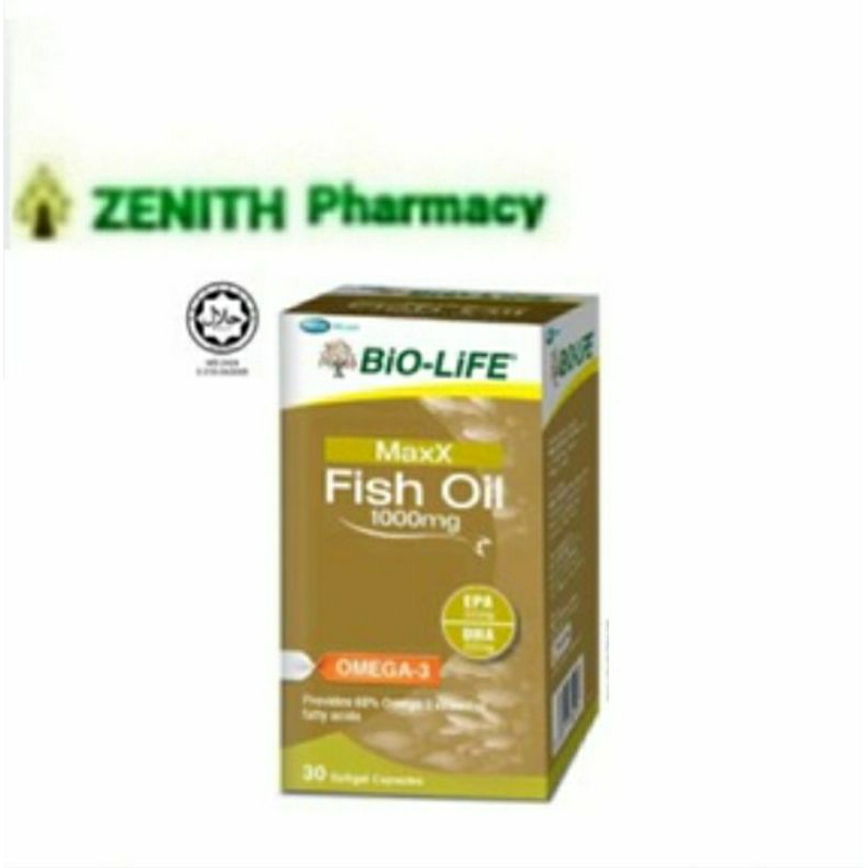 BioLife MaxX Exp:02/2027 Omega 3 Fish Oil 1000mg 30's | Shopee Malaysia