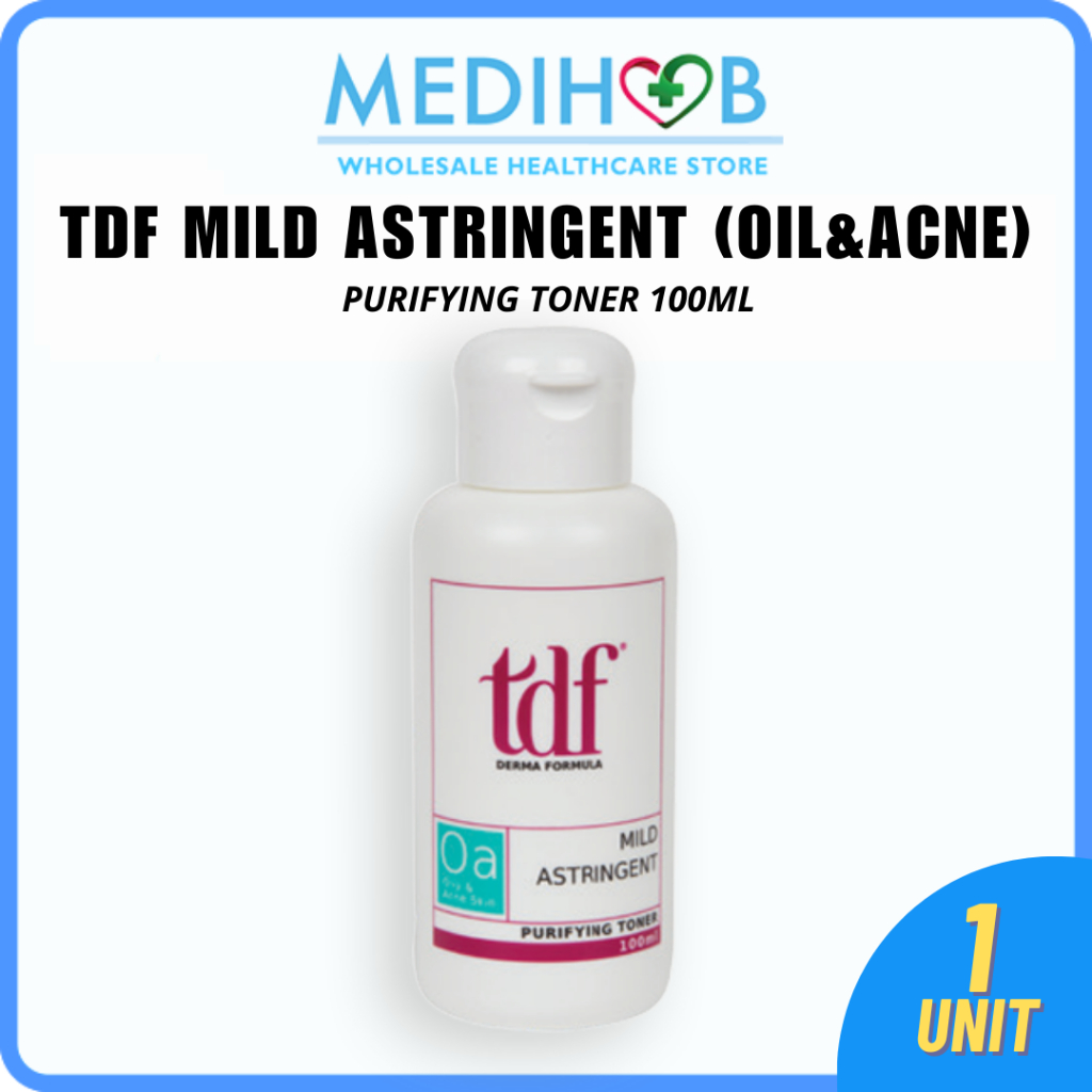 TDF Mild Astringent Purifying Toner Oily & Acne Skin 100ML (EXP 07/2026 ...