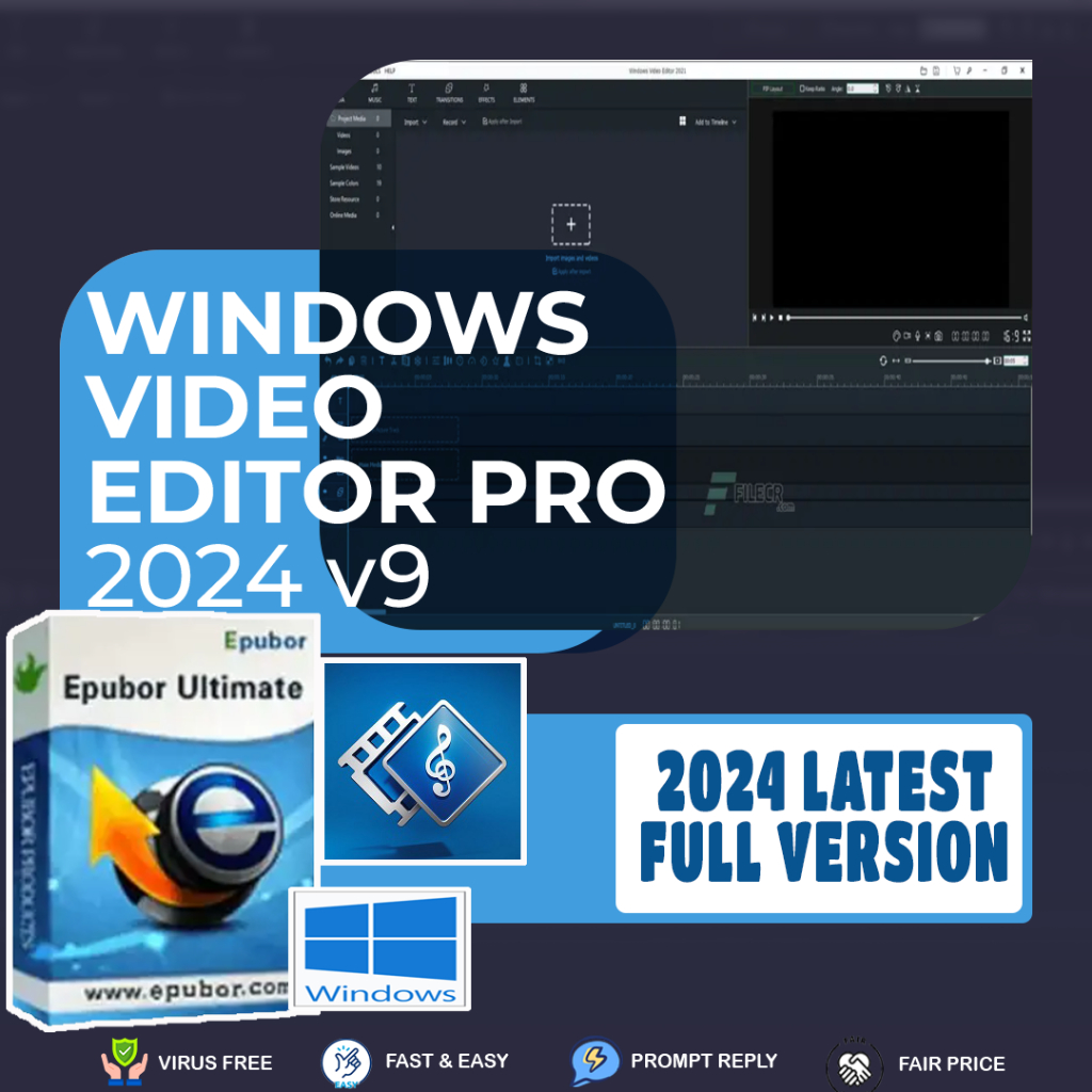Windows Video Editor Pro 2024 v9 Latest Full Version | Lifetime ...