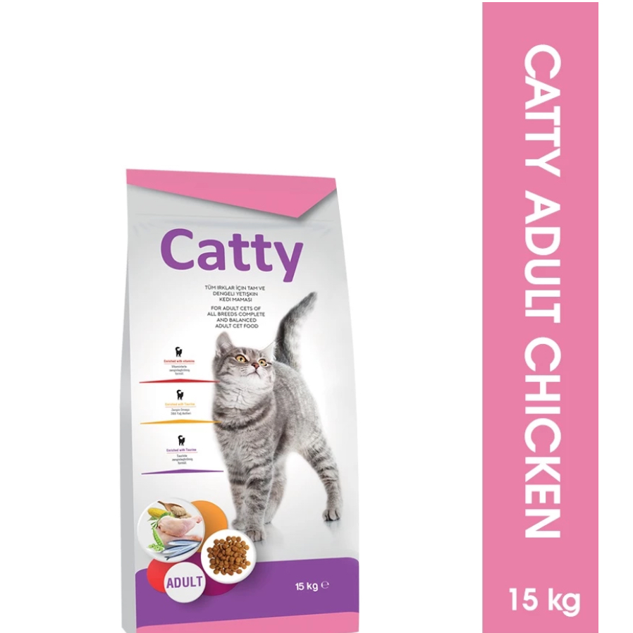 15kg CATTY Premium Adult Cat Food Chicken Flavour | Shopee Malaysia