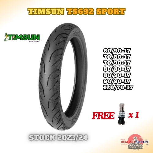 🔥2024🔥TAYAR TIMSUN TS692 SPORT SOFT COMPOUND ORIGINAL 60/90-17 70/80-17 ...