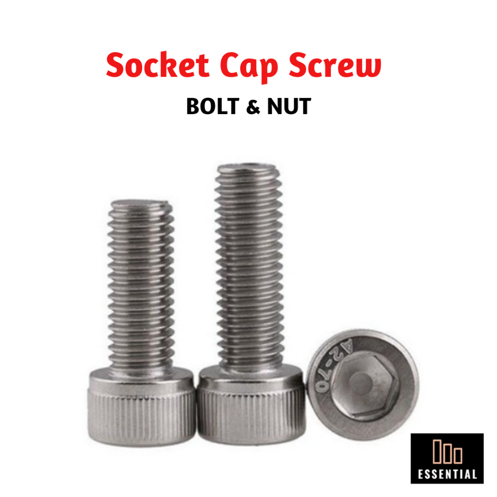 M5 M6 M8 Socket Cap Screw Bolt Stainless Steel SUS 304 | Shopee Malaysia
