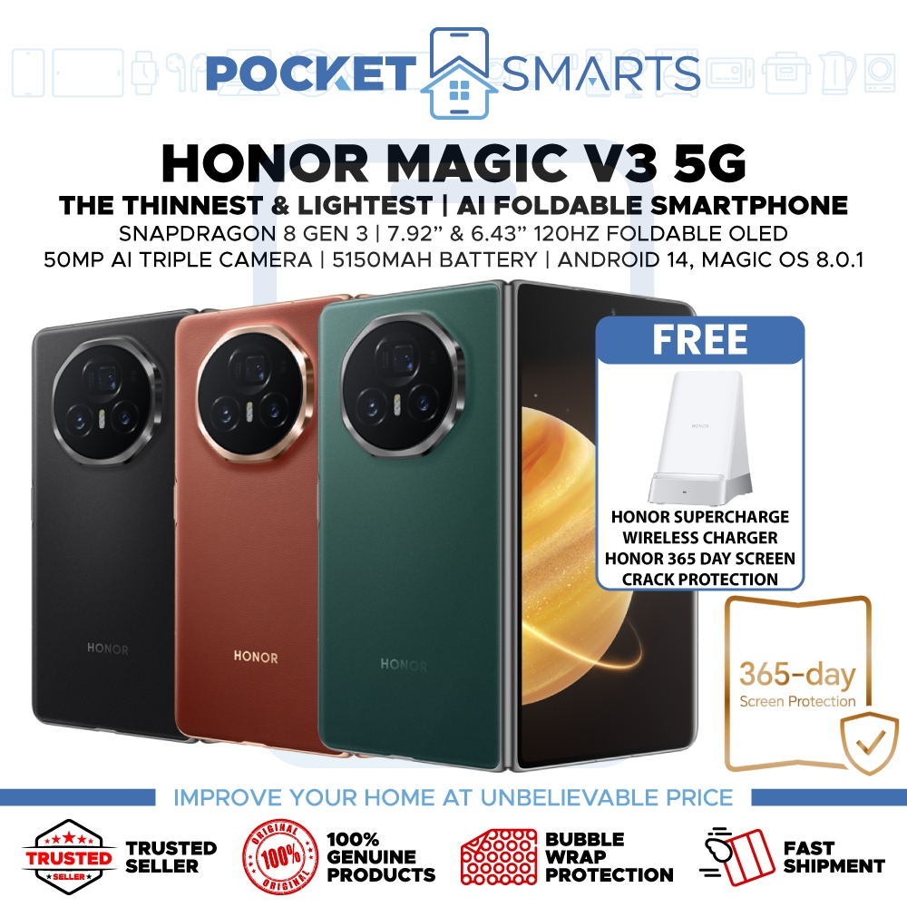 [Special Promo] Honor Magic V3 5G (512GB ROM | 12GB RAM) 1 Year Honor ...