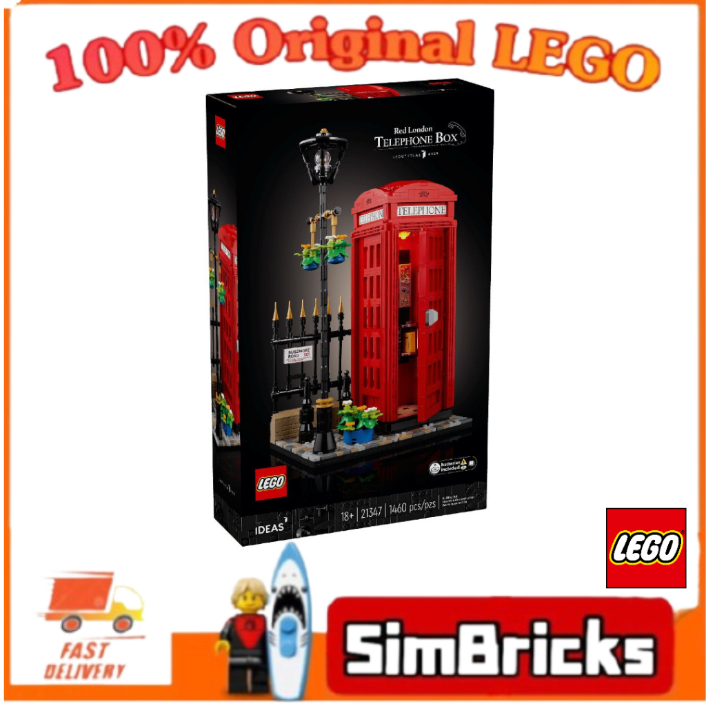 (SimBricks) LEGO 21347 Red London Telephone Box | Shopee Malaysia