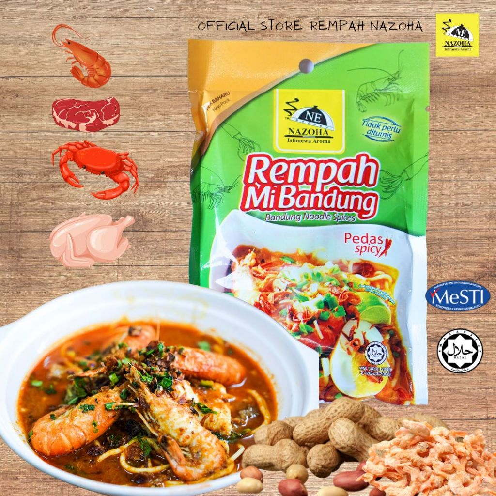 PES Rempah Mee Bandung noodles Pedas spicy Nazoha | Shopee Malaysia