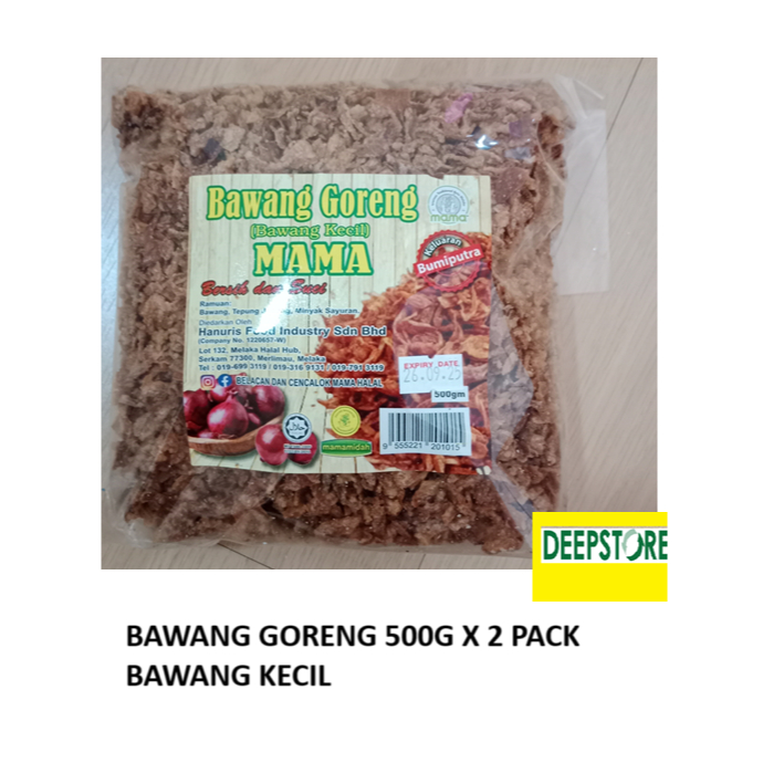 Bawang Goreng (Bawang Kecil)Mama 1kg(500g X 2Pack) | Shopee Malaysia